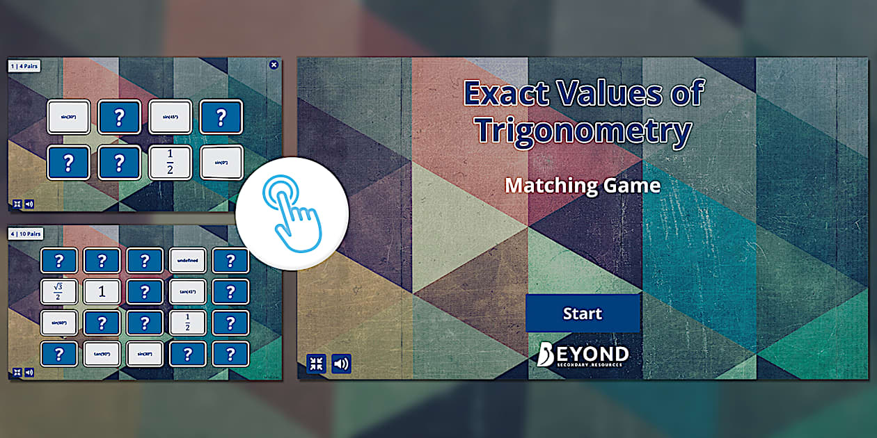 👉 Exact Trig Values | GCSE Maths Matching Activity | Beyond