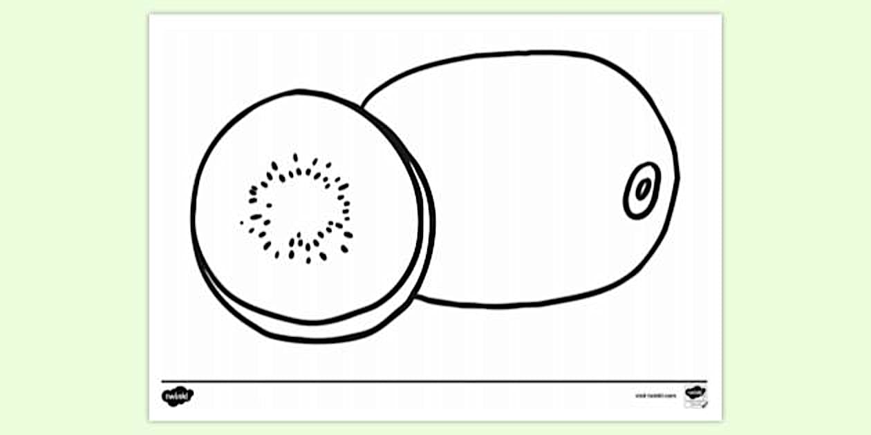Kiwi Colouring Sheet | Colouring Sheets (teacher made)
