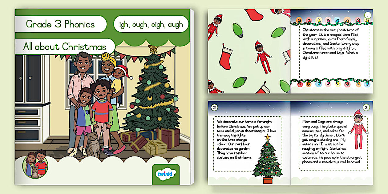 Grade 3 Phonics eBook: igh; eigh, augh, ough (Teacher-Made)