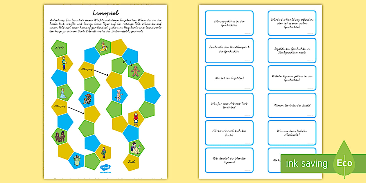 Leseverstehen Brettspiel