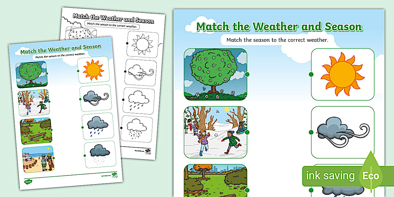 Weather Worksheets for Kindergarten (teacher made) - Twinkl