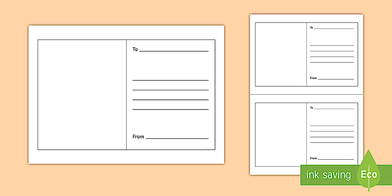 Editable Greeting Card Insert Writing Template - Twinkl