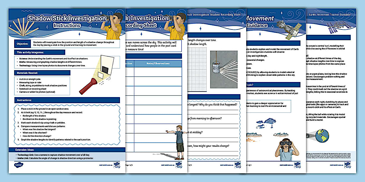 STEM Outdoors: Shadow Stick Investigation