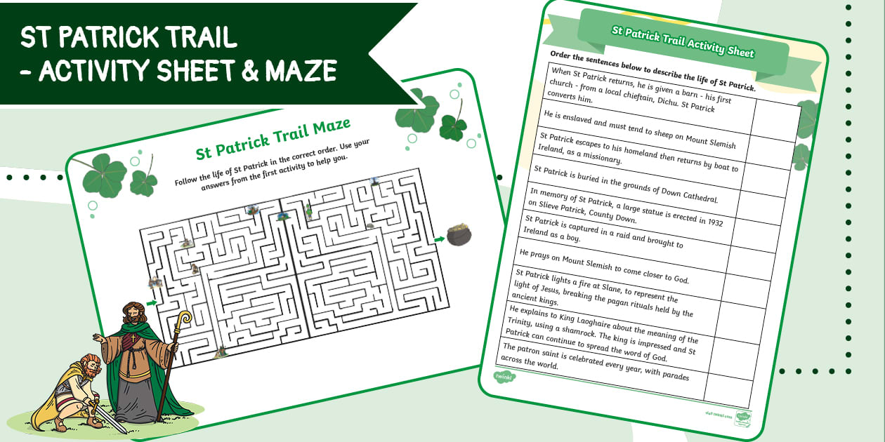 St Patrick Maze Activity