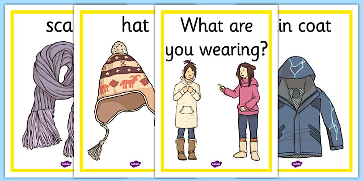 Clothes 2 Display Posters (teacher made) - Twinkl