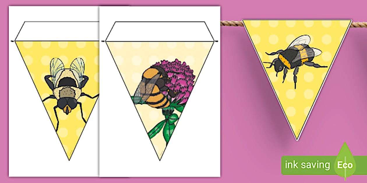 Bumblebee Bunting - Primary Resources (teacher made)