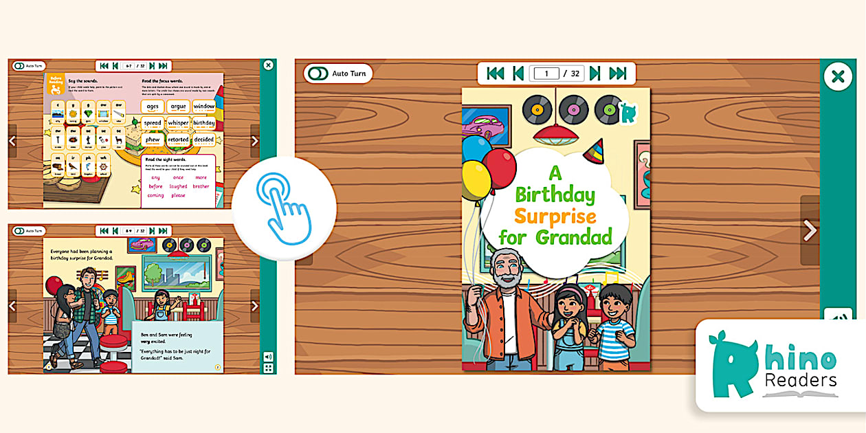 Level 5b Decodable Readers: A Birthday Surprise for Grandad