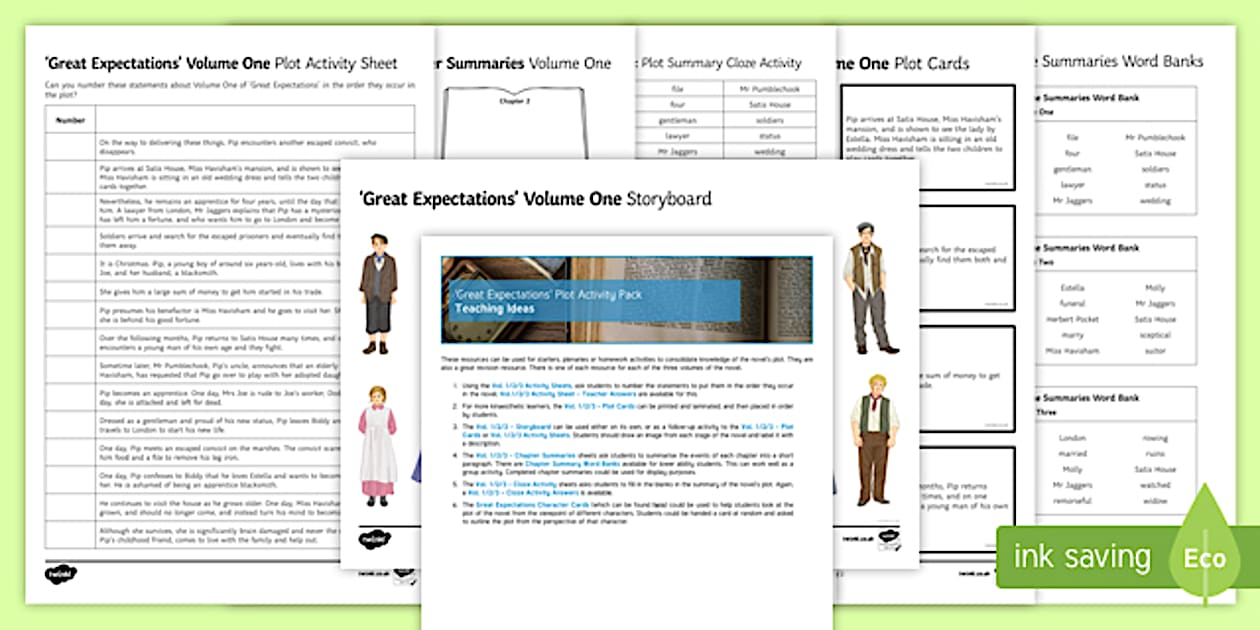 Editable Great Expectations Plot Activity Pack - Twinkl
