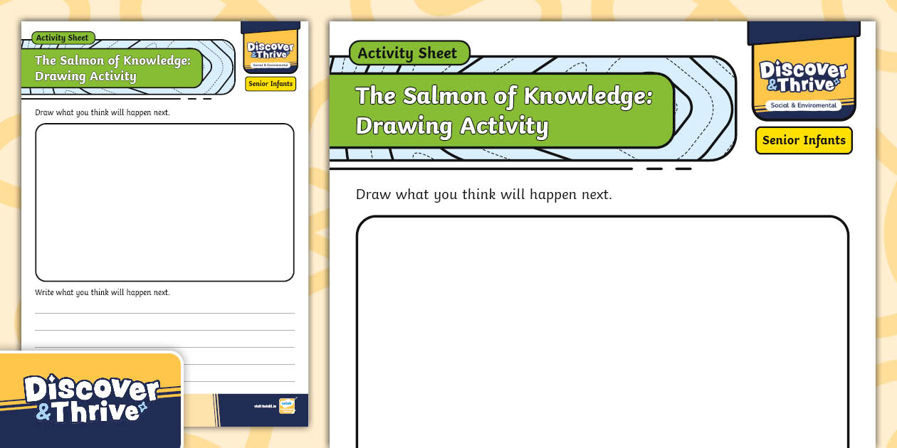 SEE (Exploration of Our World) Salmon of Knowledge Drawing