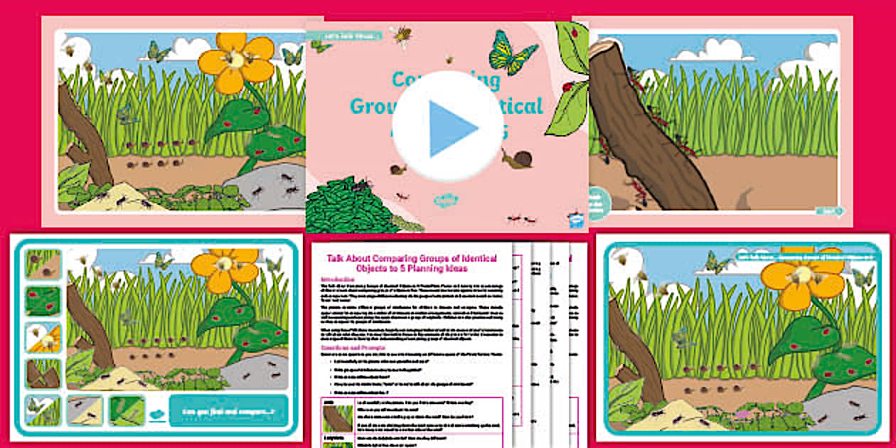 Talk About Comparing Groups Of Identical Objects To 5 Maths Resource Pack And