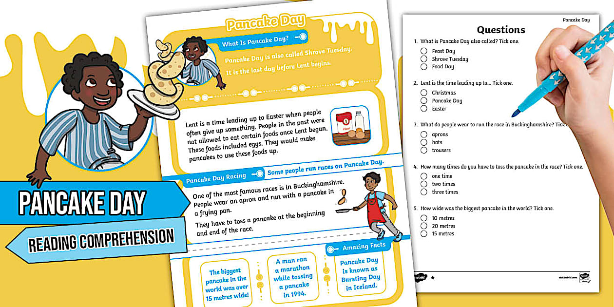 Shrove Tuesday Reading Comprehension