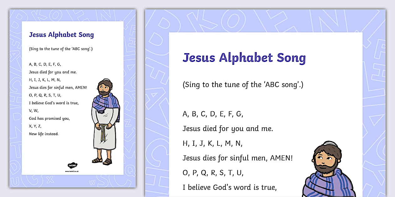 Jesus Alphabet Song | Expressive Arts Resources | Twinkl