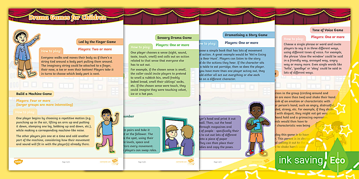 Fun Children's Drama Games (Teacher-Made) - Twinkl
