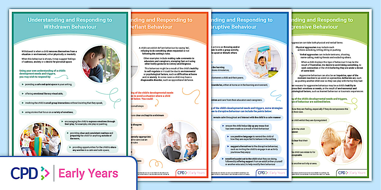 Understanding and Responding to Behaviour | Poster Pack