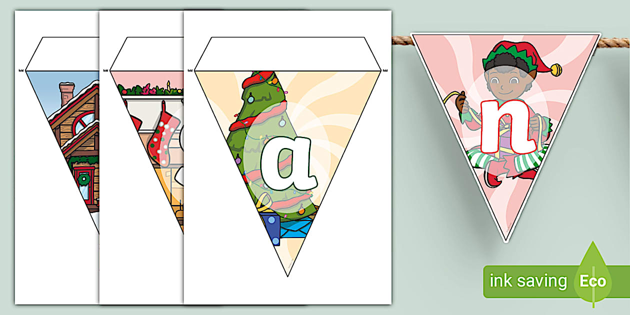 Santa's Grotto Display Bunting - Twinkl - KS1 (teacher made)