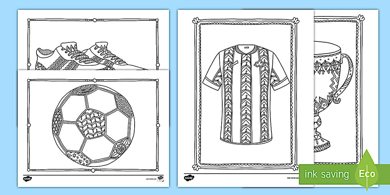 World Cup Soccer Colouring Pages - Twinkl CA (teacher made)