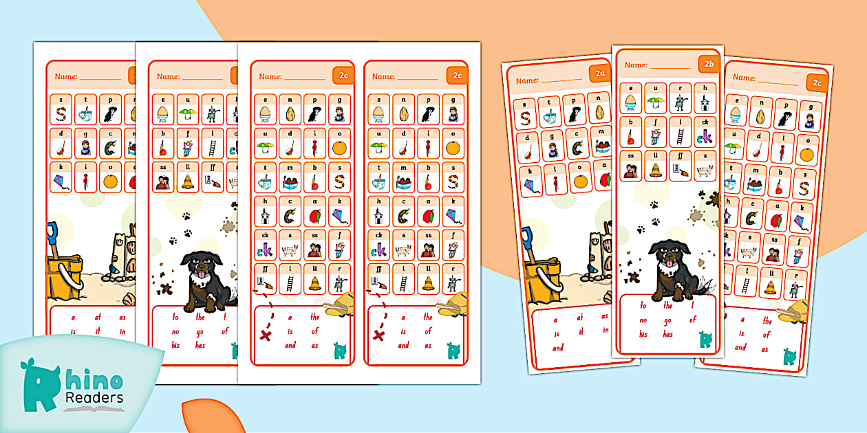 Level 2 Rhino Readers Bookmarks (teacher made) - Twinkl