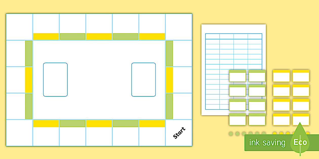 Editable Blankes Brettspiel zum Selbstgestalten - Twinkl