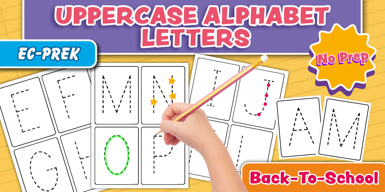Uppercase Alphabet Letters Fine Motor Task Box Cards