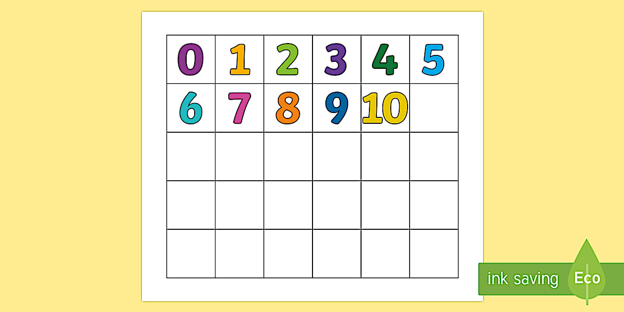 Number Mat (Compatible with Bee-Bot) (Teacher-Made) - Twinkl