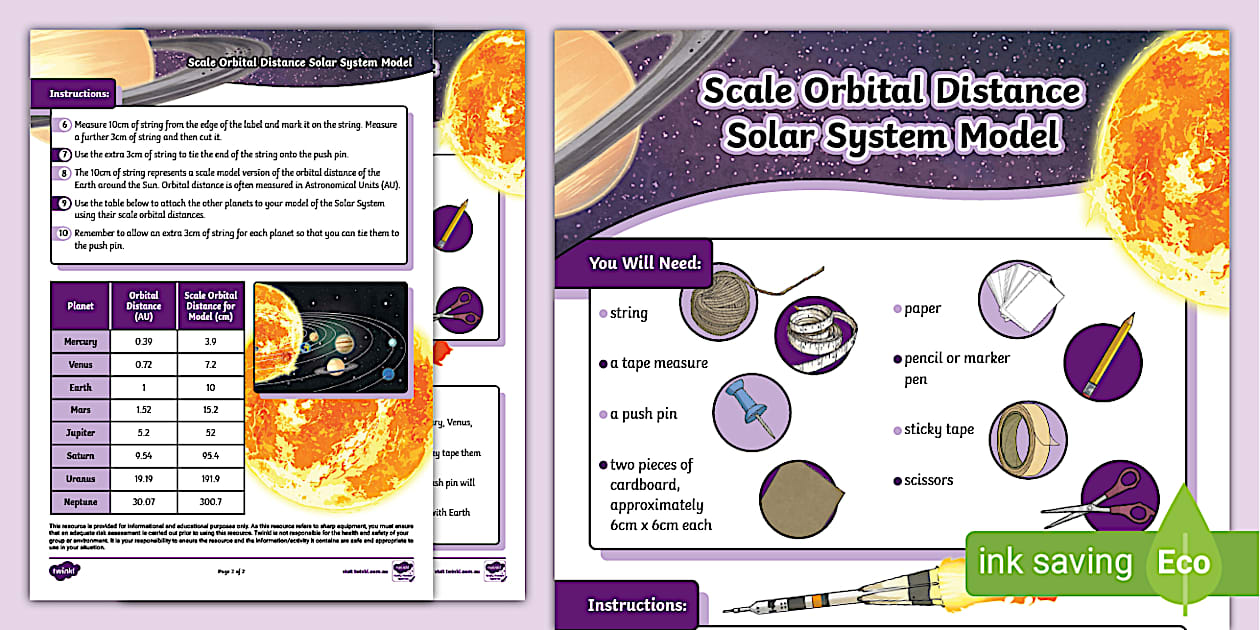 Dimensions of Planets STEM Activity - Years 5-6 - Twinkl