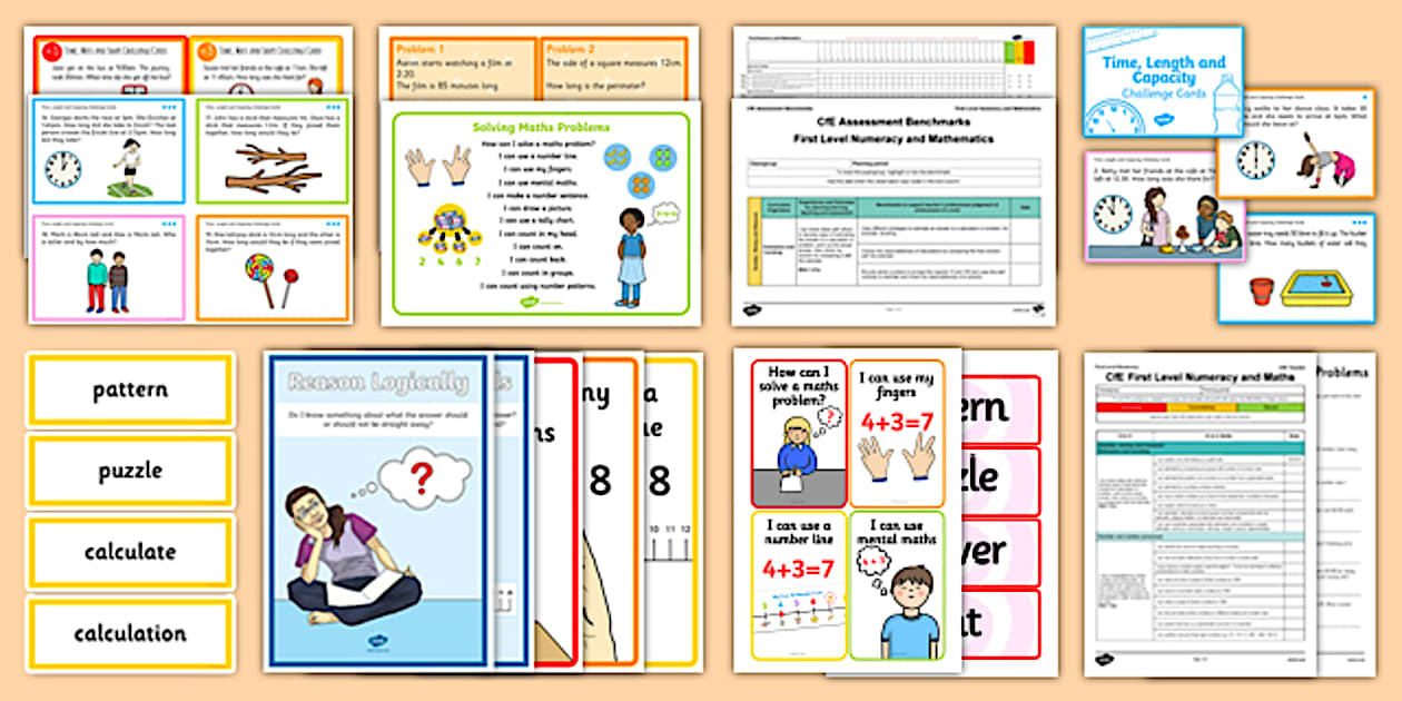 CfE Numeracy and Mathematics – First Level – Problem Solving Resource Pack