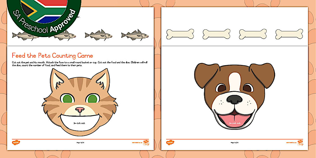 Feed the Pets: Counting Game (teacher made) - Twinkl