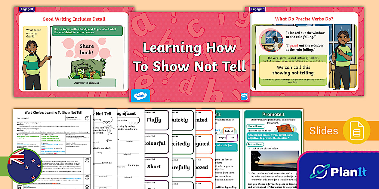 Phase 1 Writing: Word Choice: Learning To Show Not Tell