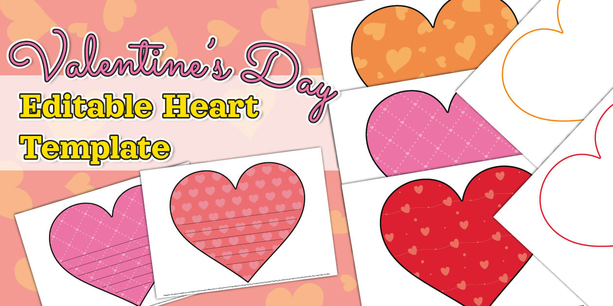 Valentine's Day Template | Twinkl Resources