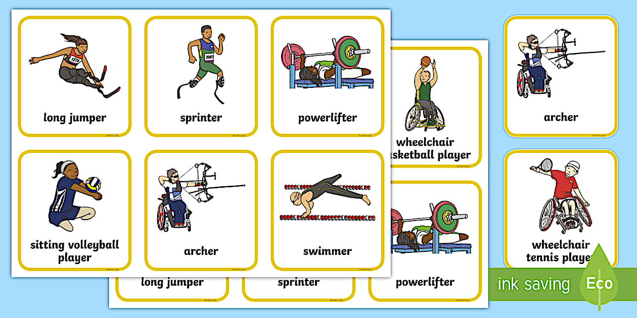 Invictus Games Sports Playing Cards (teacher made) - Twinkl