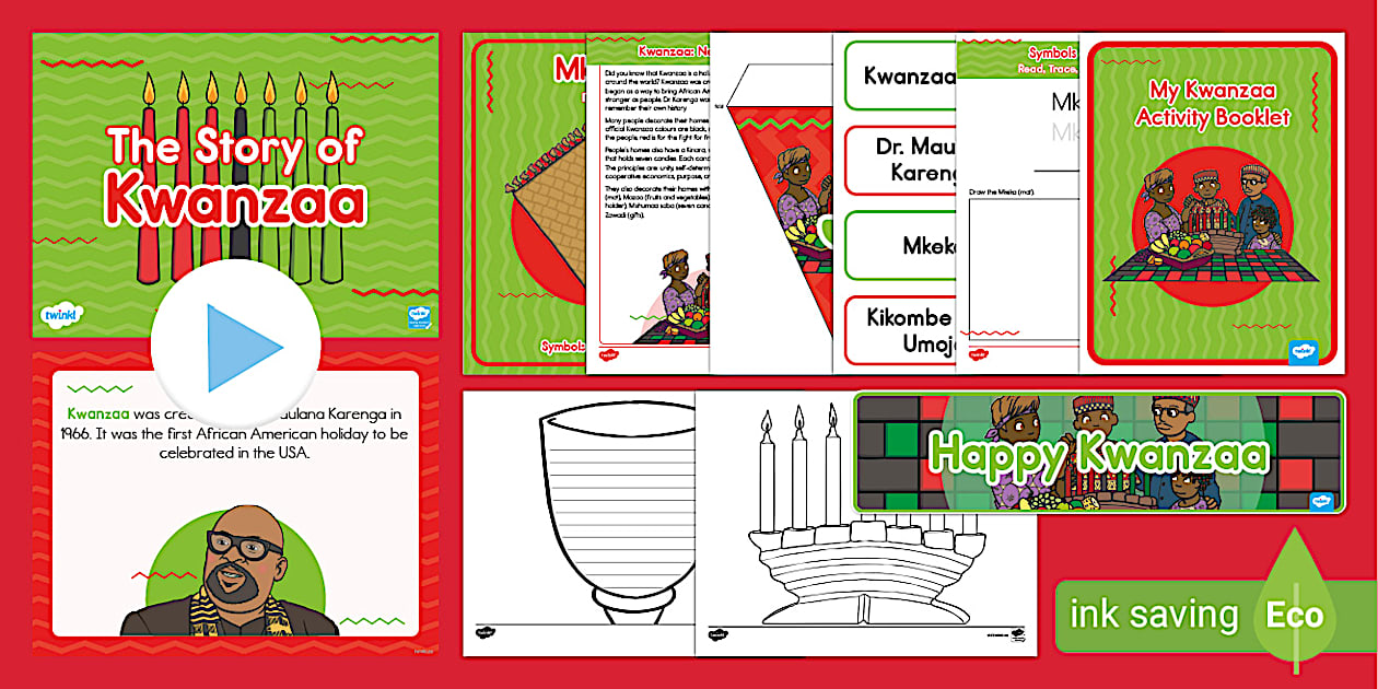 Kwanzaa Activity Pack - Primary Grades K-3 (teacher made)