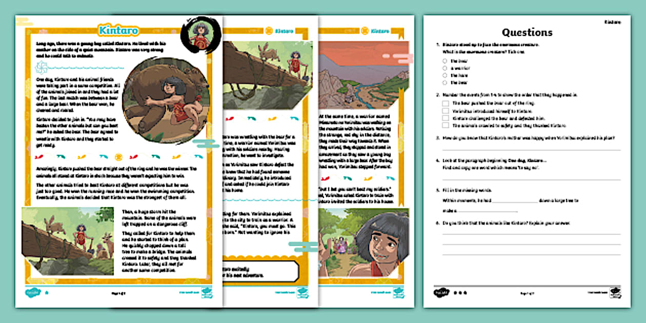 LKS2 Mythical Stories from Different Cultures: Kintaro (Japan ...