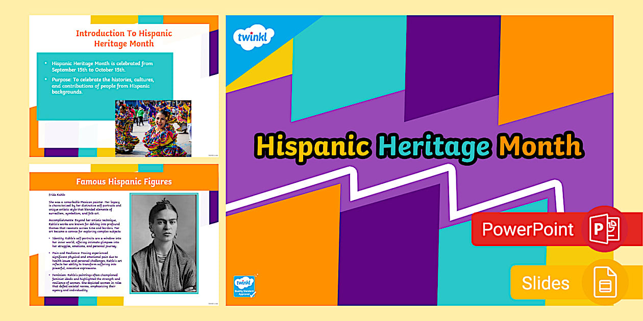 Hispanic Heritage Month Slides for Grades 6-8 | Twinkl USA