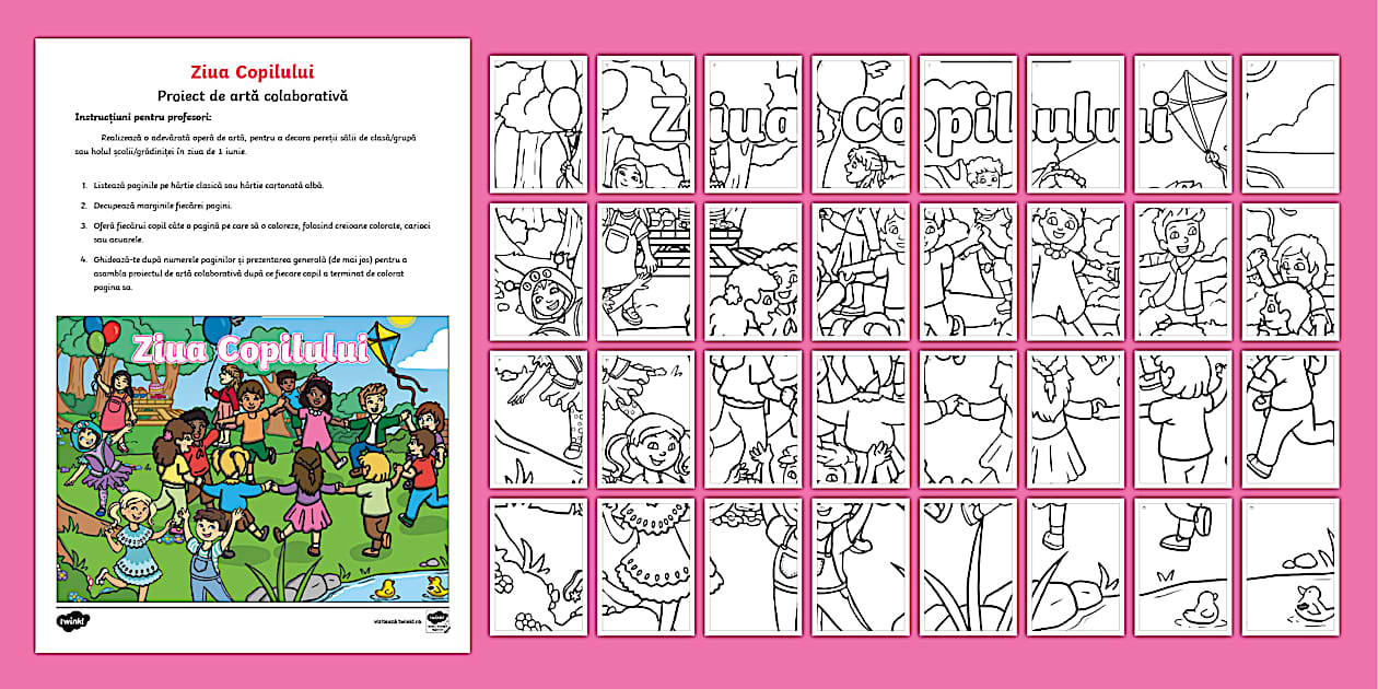 1 iunie: Ziua Copilului – Proiect de artă colaborativă