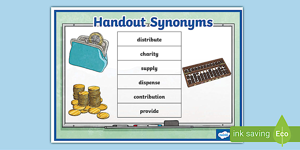 Handout Synonyms Word Mat (teacher made) - Twinkl