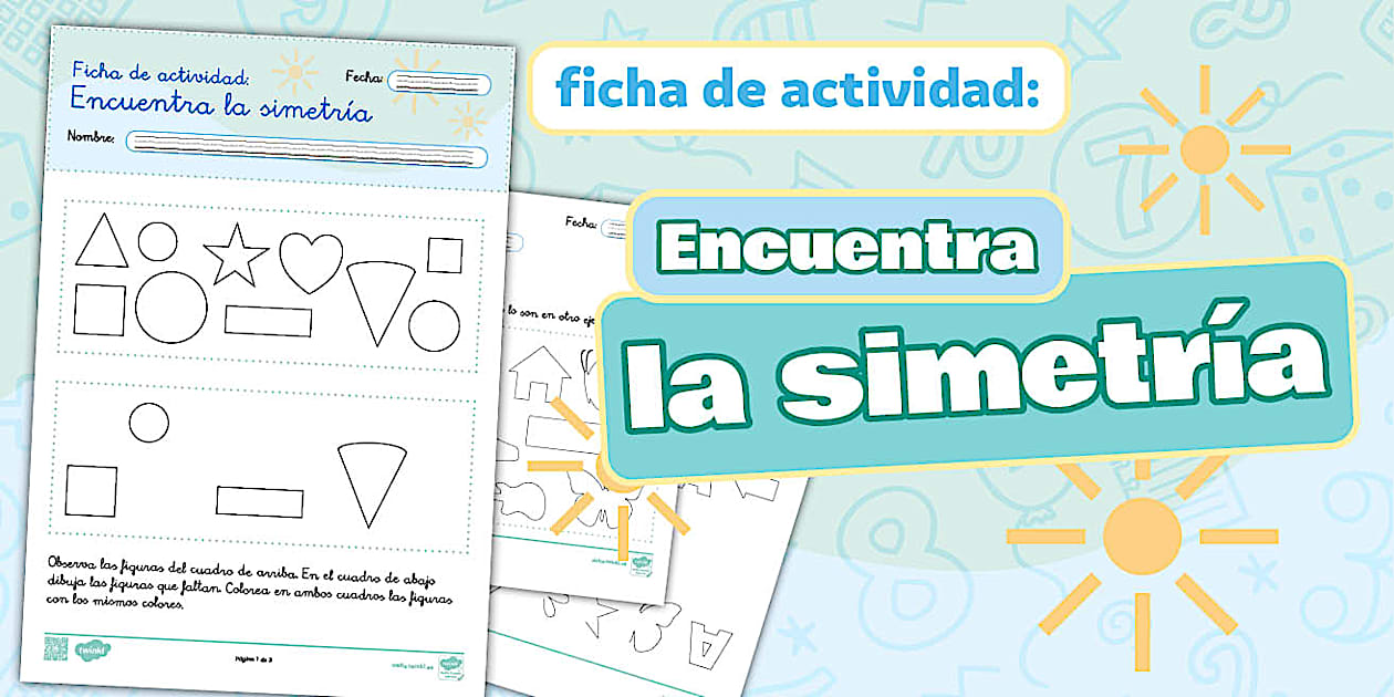 Ficha de actividad: Encuentra la simetría