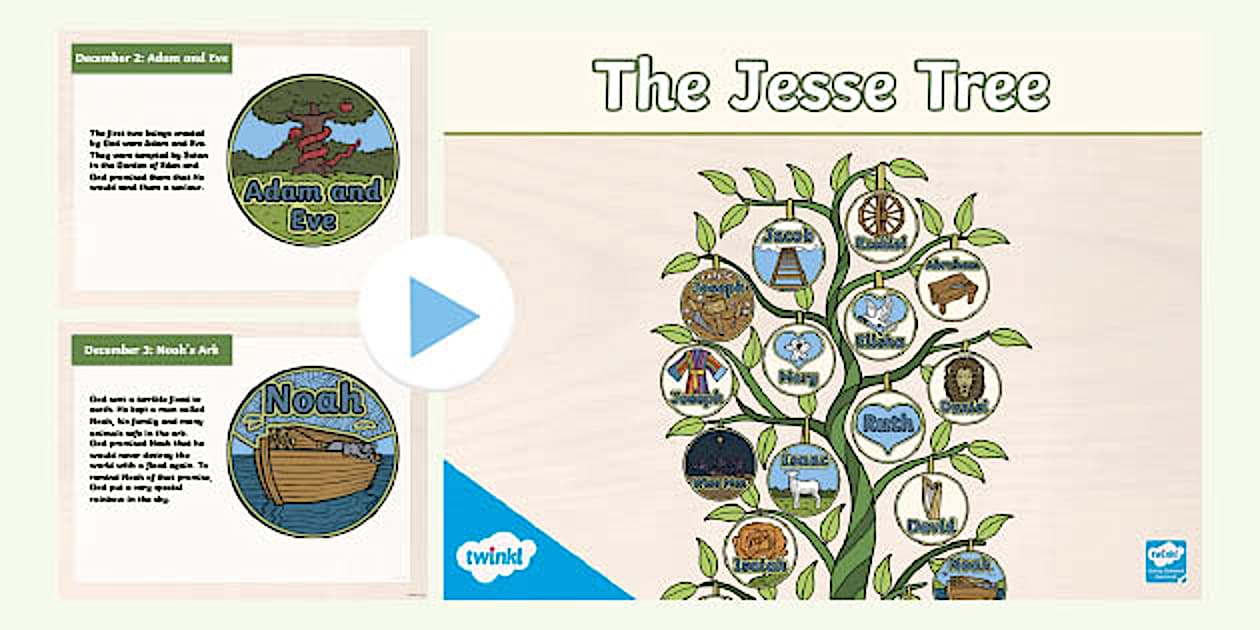 The Jesse Tree PowerPoint Display (teacher made) - Twinkl