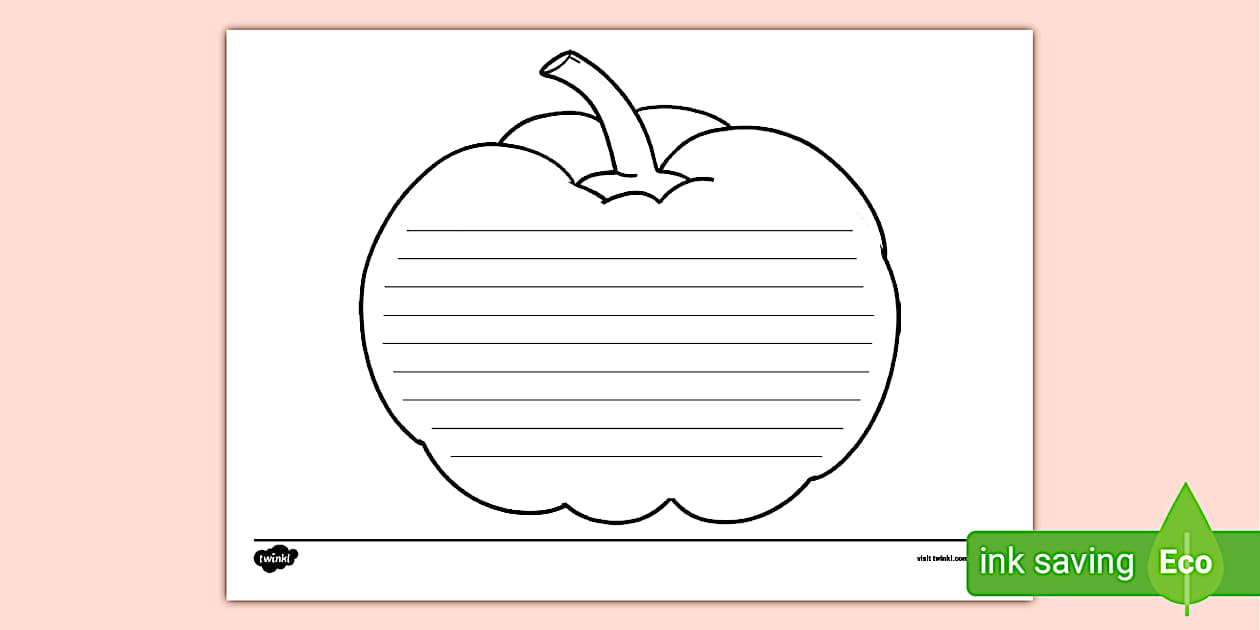 Pumpkin Shape Poem Template, Pumpkins, Halloween - Twinkl