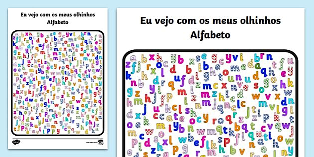 Eu Vejo com os Meus Olhinhos – Alfabeto (Teacher-Made)