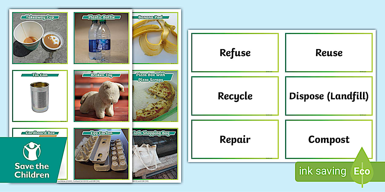 FREE! - Save the Children: Sort the Waste Activity - Twinkl