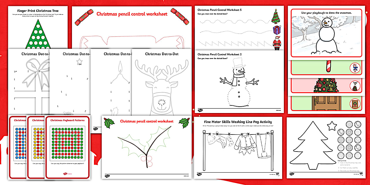 Pack of Christmas Fine Motor Skills Activities | Twinkl SEND