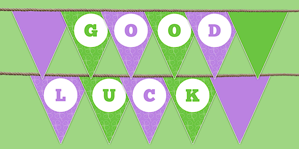 Good Luck Bunting (teacher made) - Twinkl