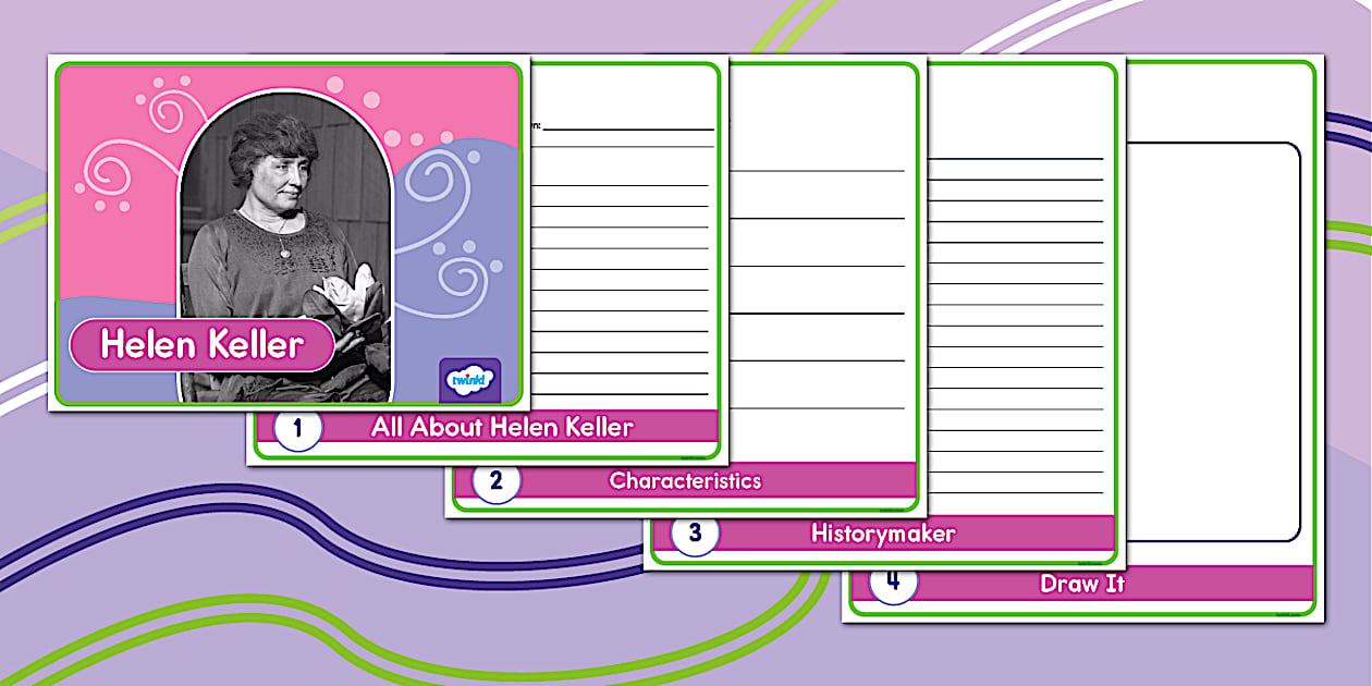 Printable Helen Keller Worksheets for Kids | Twinkl USA