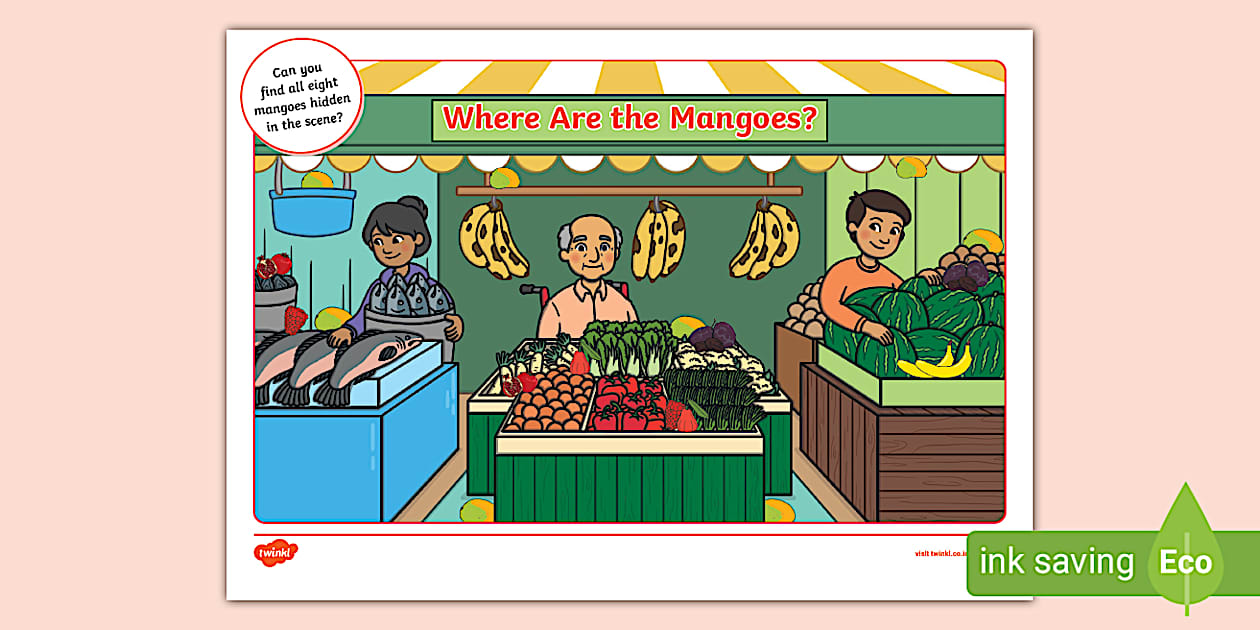 Where's the Mango? I Spy Activity (Teacher-Made) - Twinkl
