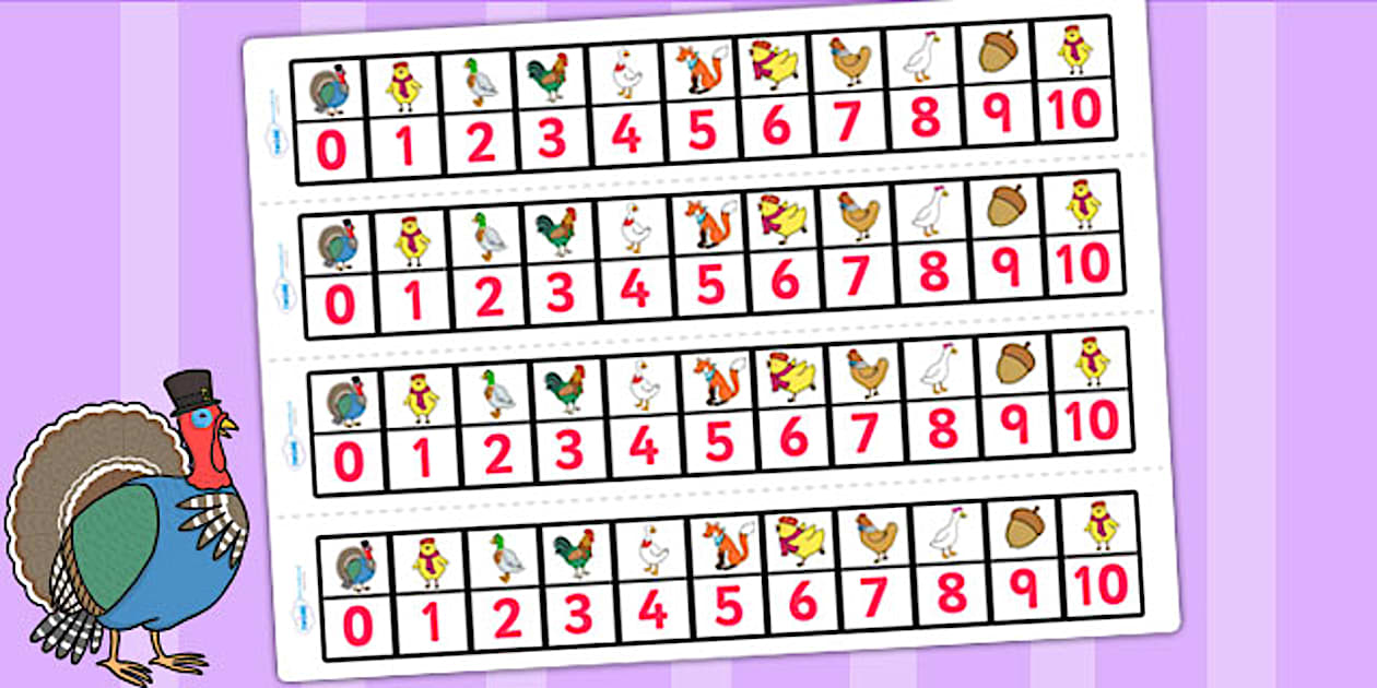 Chicken Licken Number Track 0 10 (teacher made) - Twinkl
