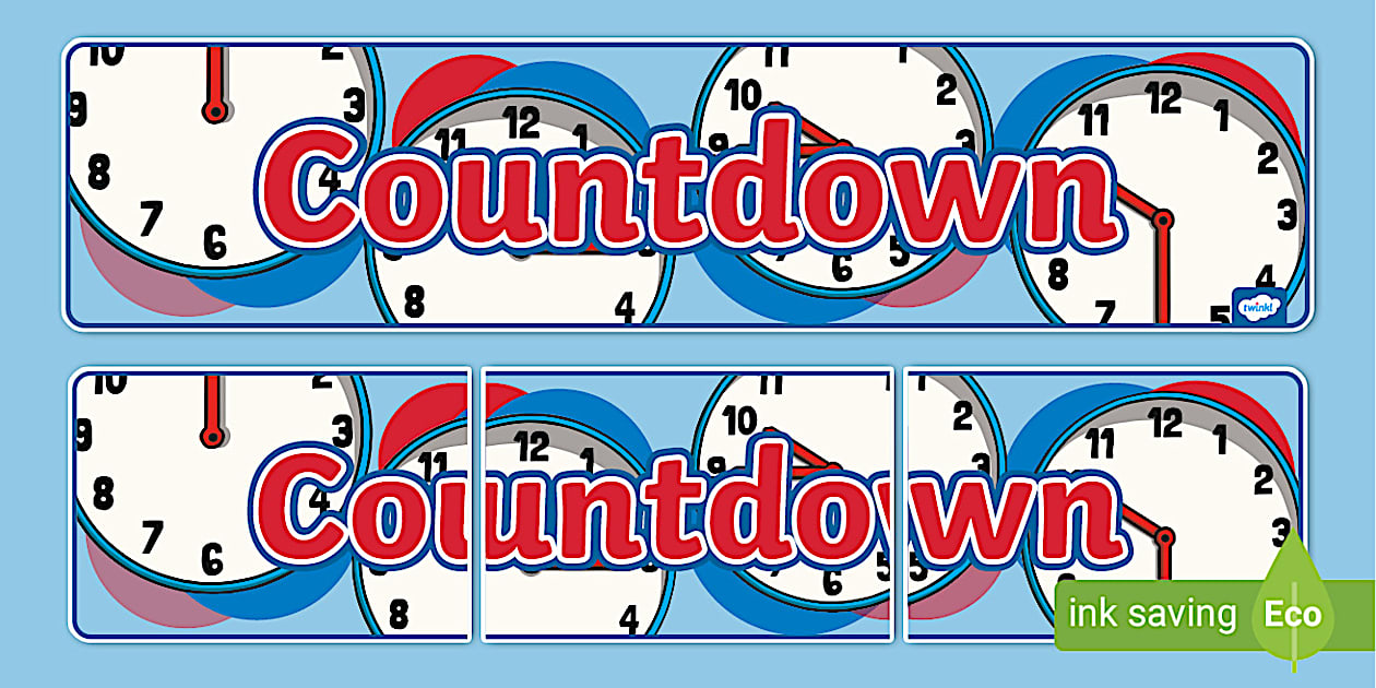 👉 Countdown KS1/KS2 Display Banner (teacher made)