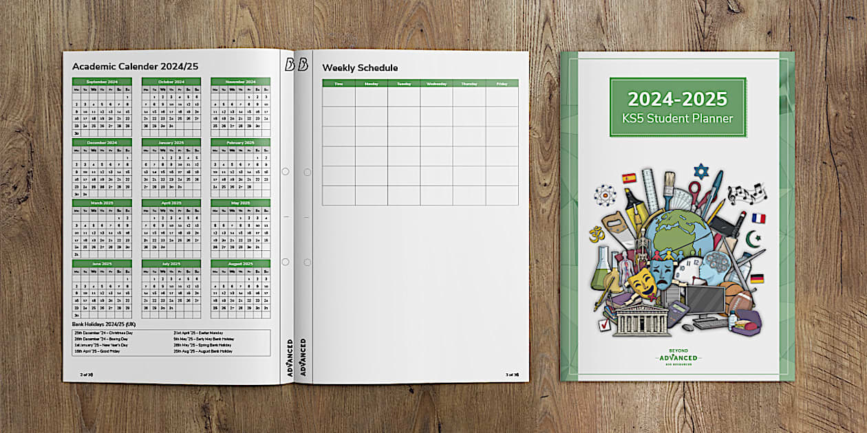 KS5 Student Planner 2024 – 2025 (teacher made) - Twinkl