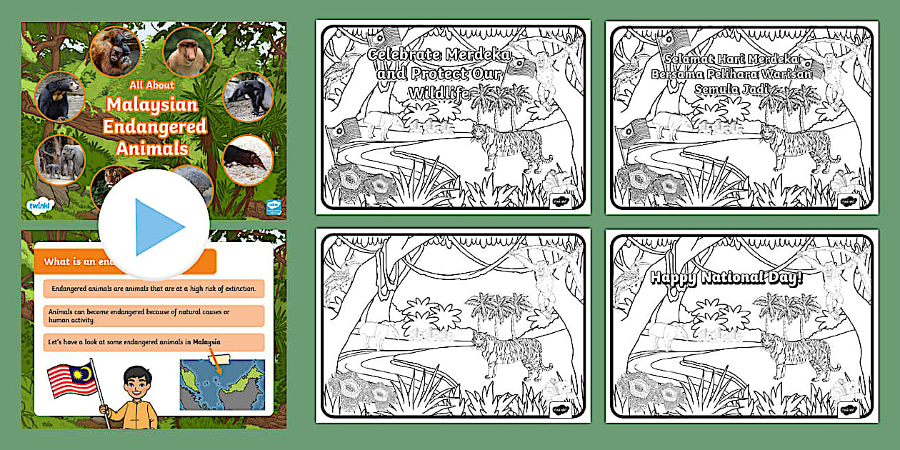 Merdeka & Malaysia's Endangered Wildlife Resource Pack