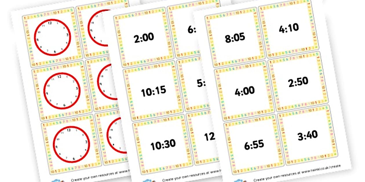 Clock Activity (teacher made) - Twinkl