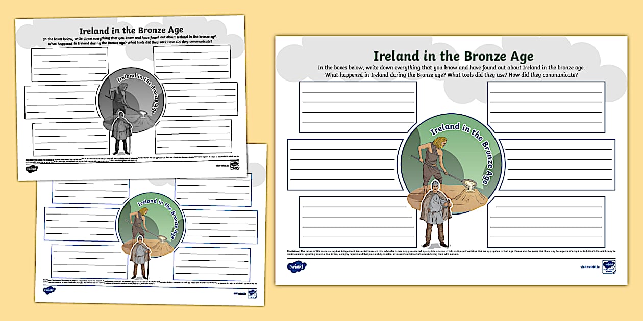 Ireland in the Bronze Age Mind Map - Twinkl